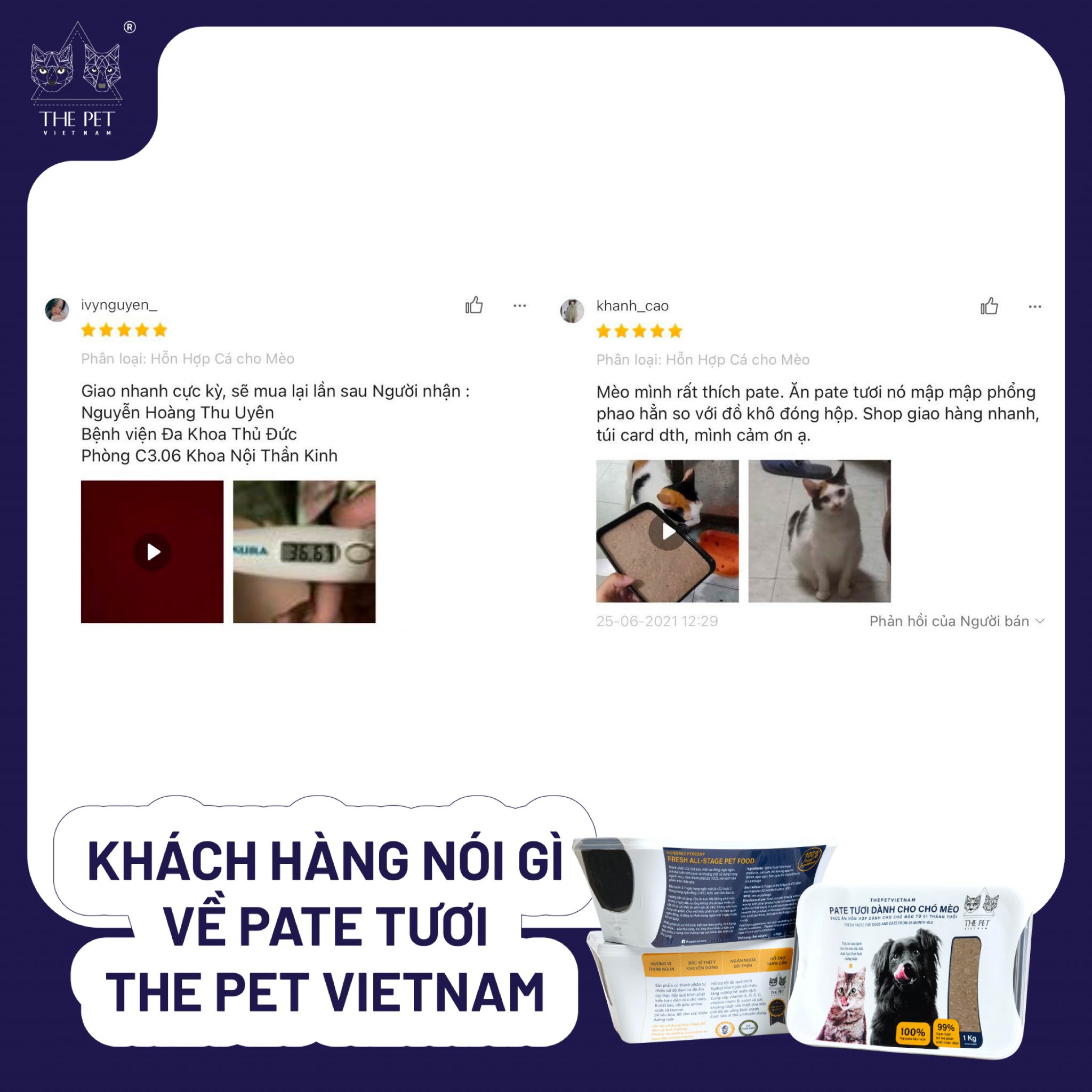 PATE TƯƠI THE PET VIETNAM CỰC NGON - CHÓ MÈO ĂN CỰC CUỐN