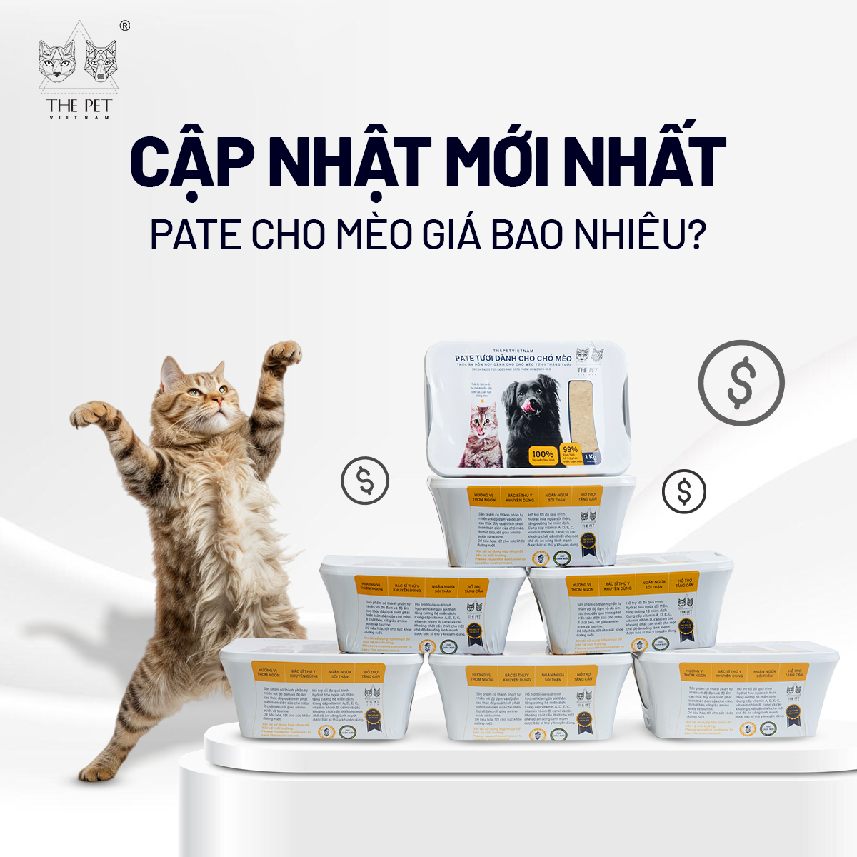 CẬP NHẬT MỚI NHẤT - Pate cho mèo giá bao nhiêu?