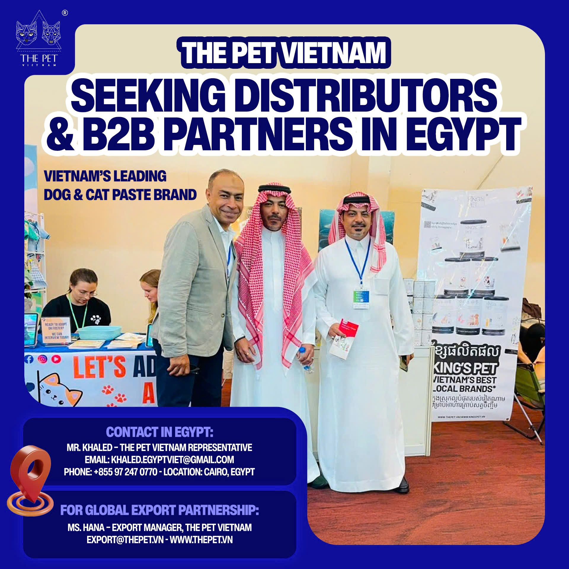 THE PET VIETNAM IS SEEKING DISTRIBUTORS & B2B PARTNERS IN EGYPT